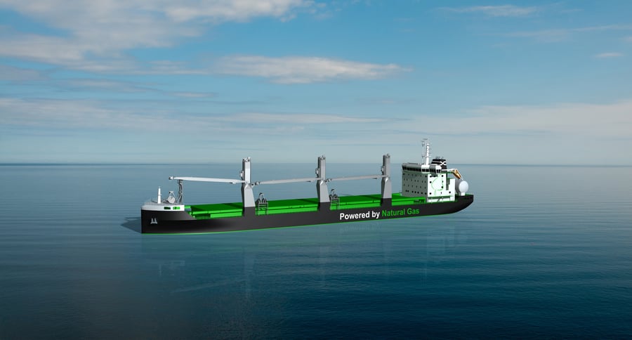 ESL Shipping's second LNG-fueled dry cargo vessel was named Haaga