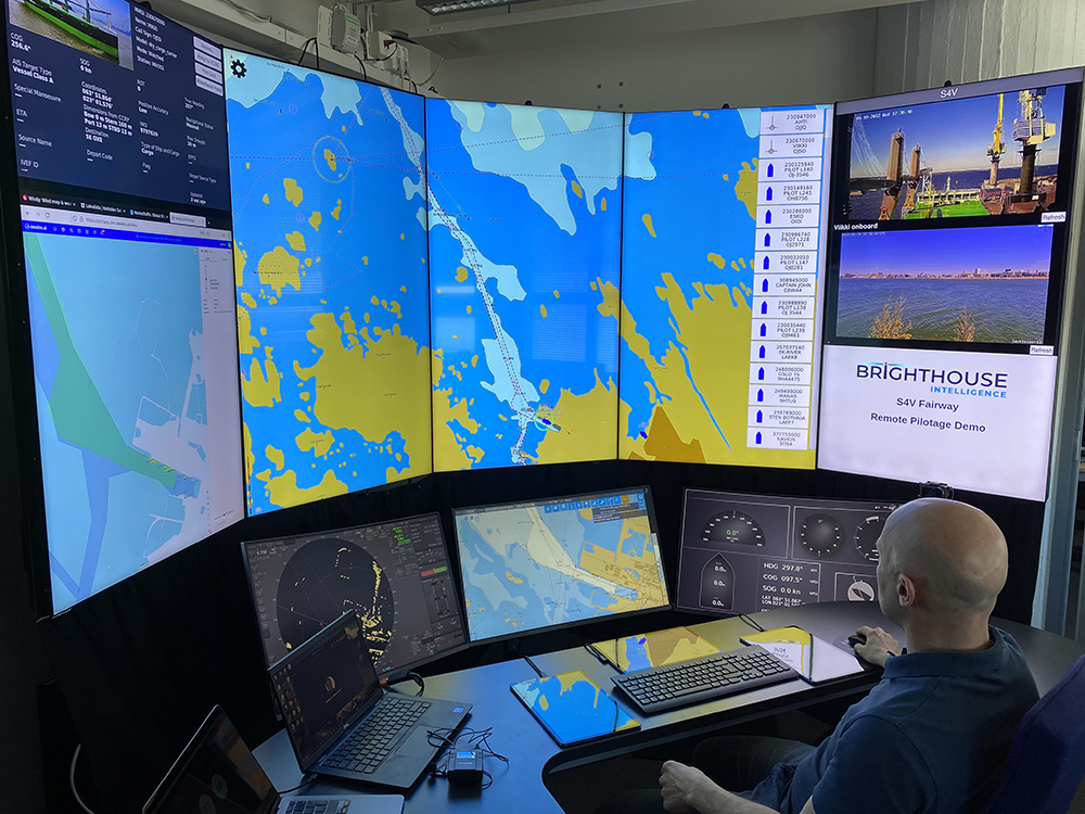 The first ship equipped to utilize future fairway services tested at ...